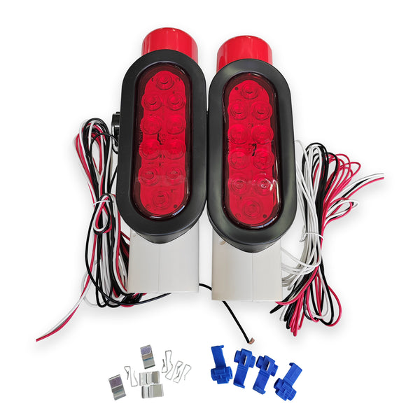 Seamax Trailer Guide Post Mounted LED Tail Light, 1 Pair - Seamax Marine