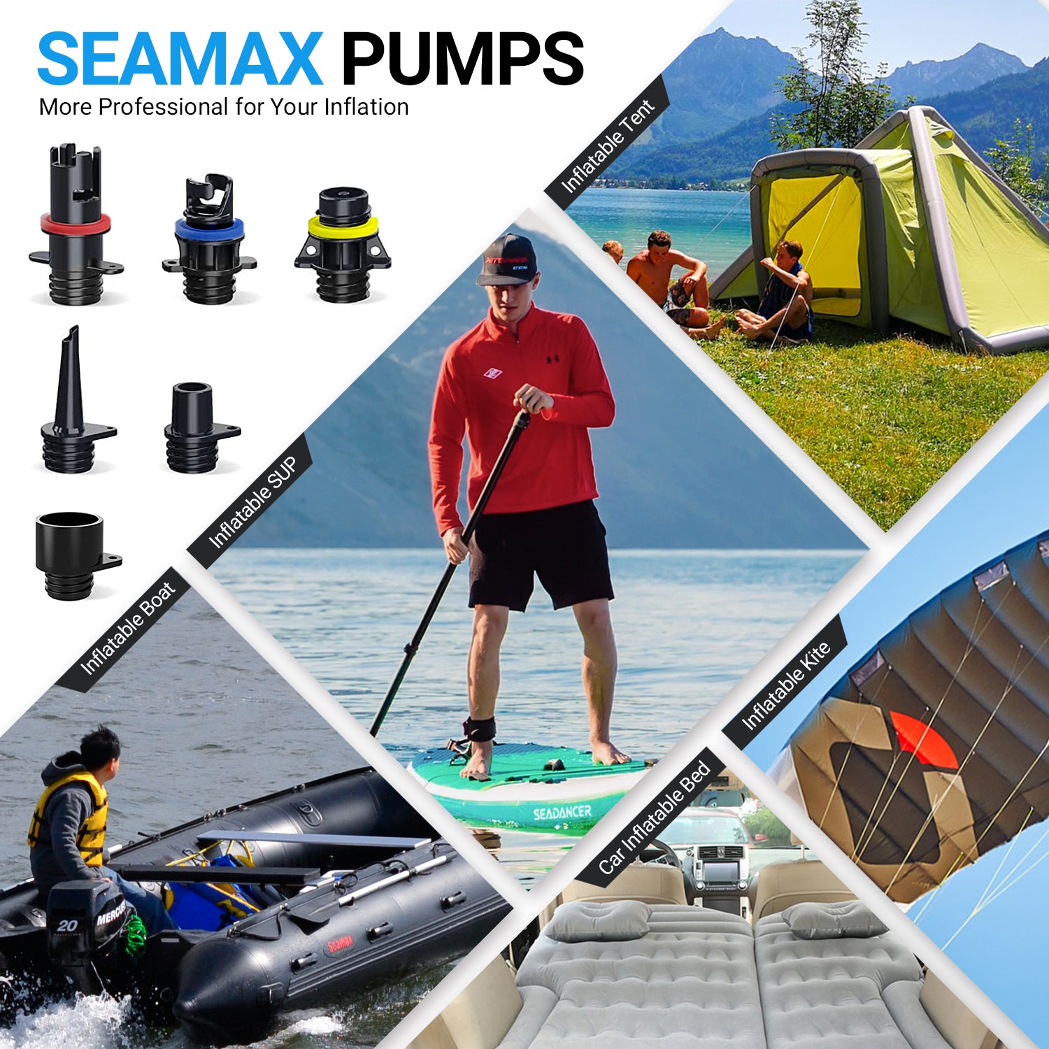 Electric Air Pump for Boat & SUP - Seamax Marine