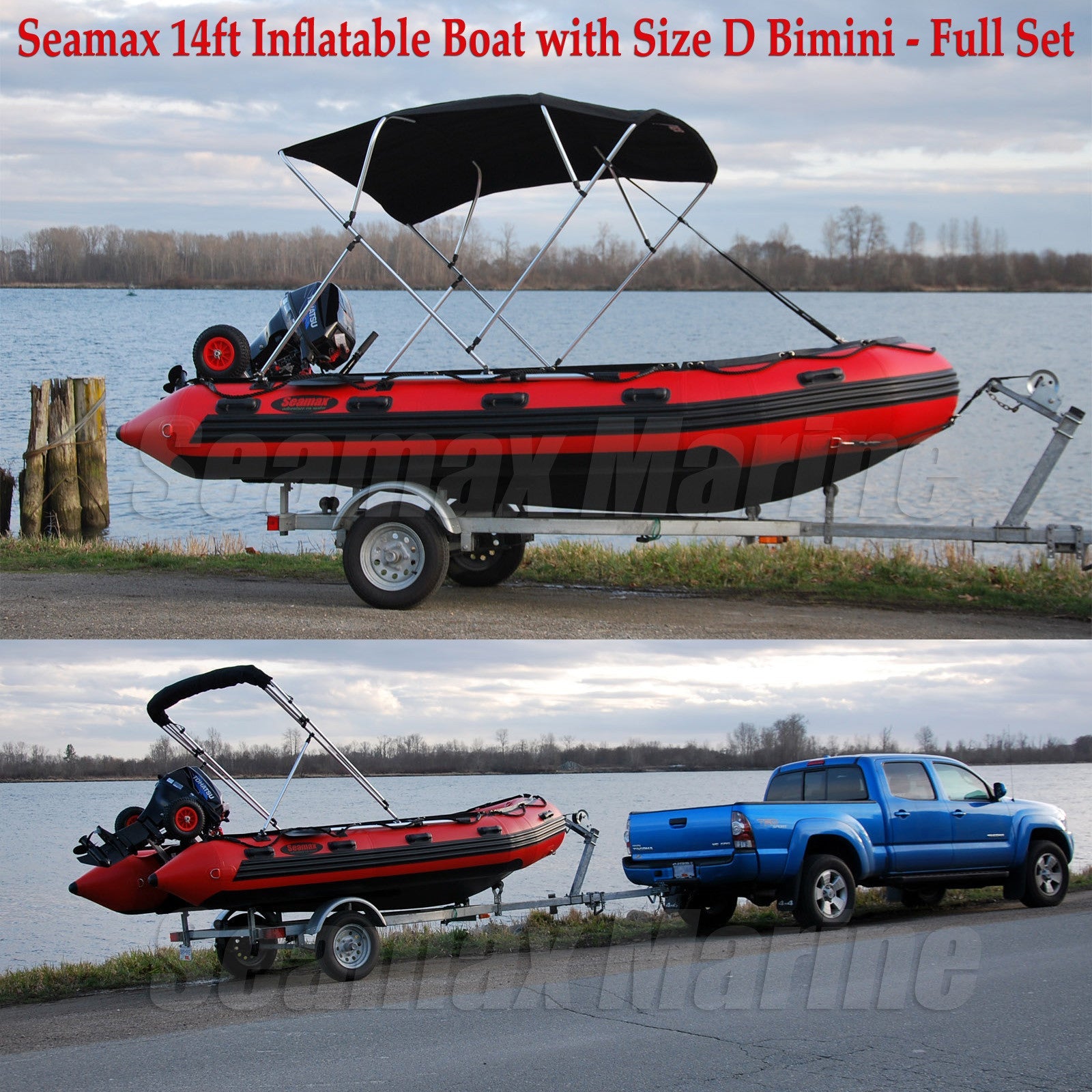 Seamax Bimini Solutions for Inflatable Boat, Fiberglass Boat, Aluminum ...