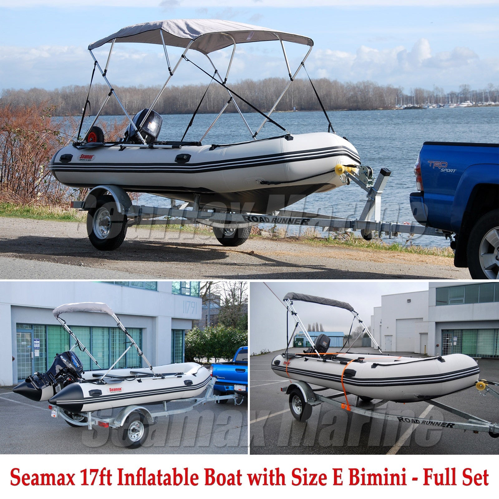 Seamax Bimini Solutions for Inflatable Boat, Fiberglass Boat, Aluminum ...