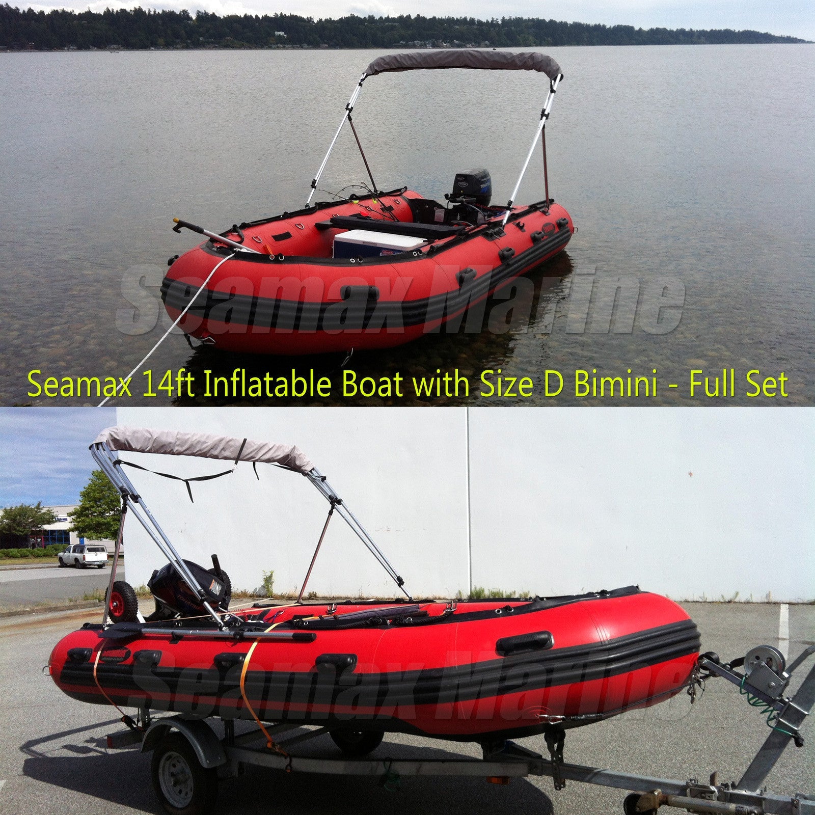 Seamax Bimini Solutions for Inflatable Boat, Fiberglass Boat, Aluminum ...