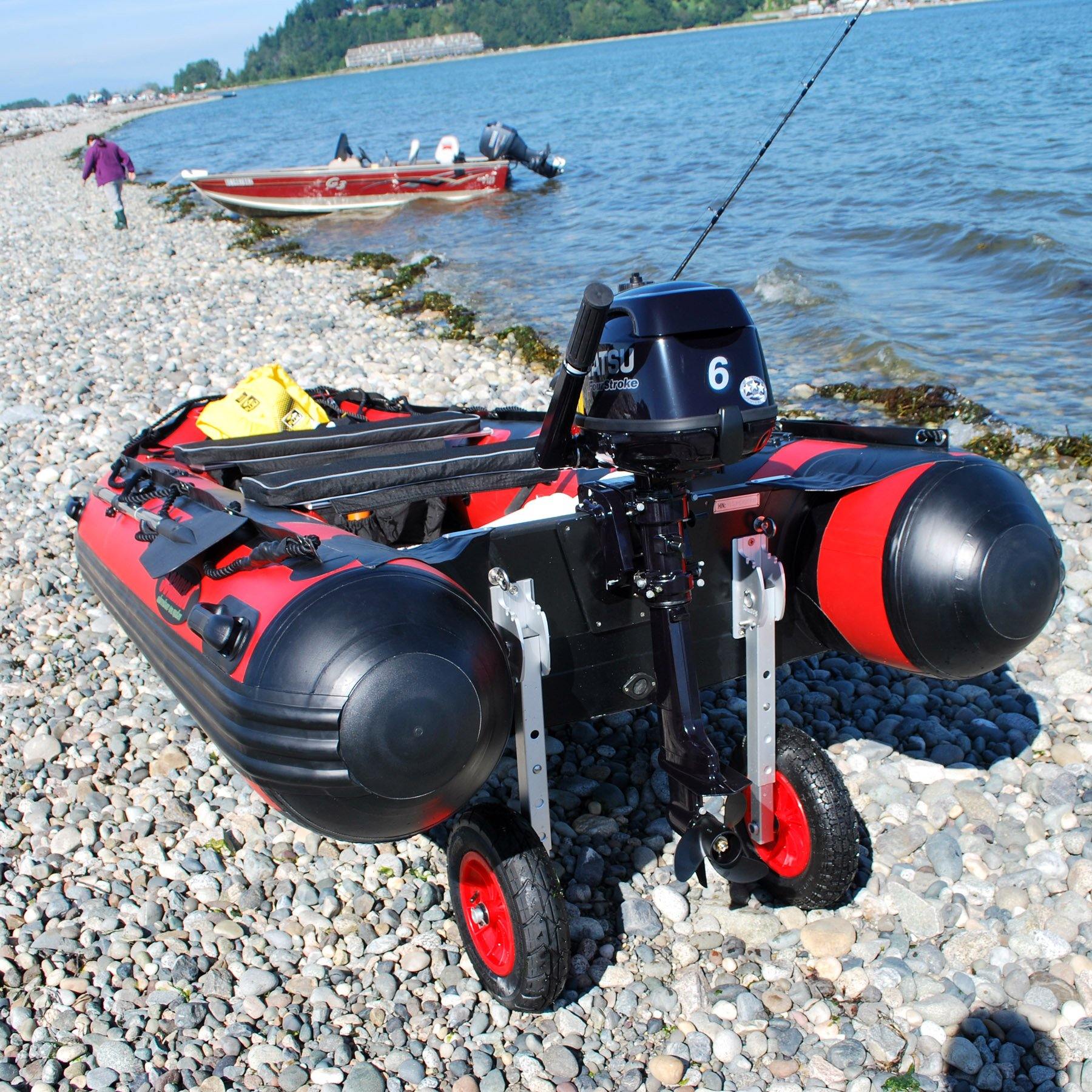 Seamax Easy Load Boat Launching Wheels with 2 Stages and Quick Release ...
