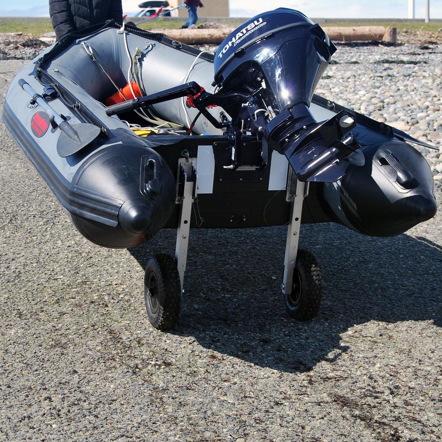 Deluxe Boat Launching Wheel System, Black Military Edition, 4 Position ...