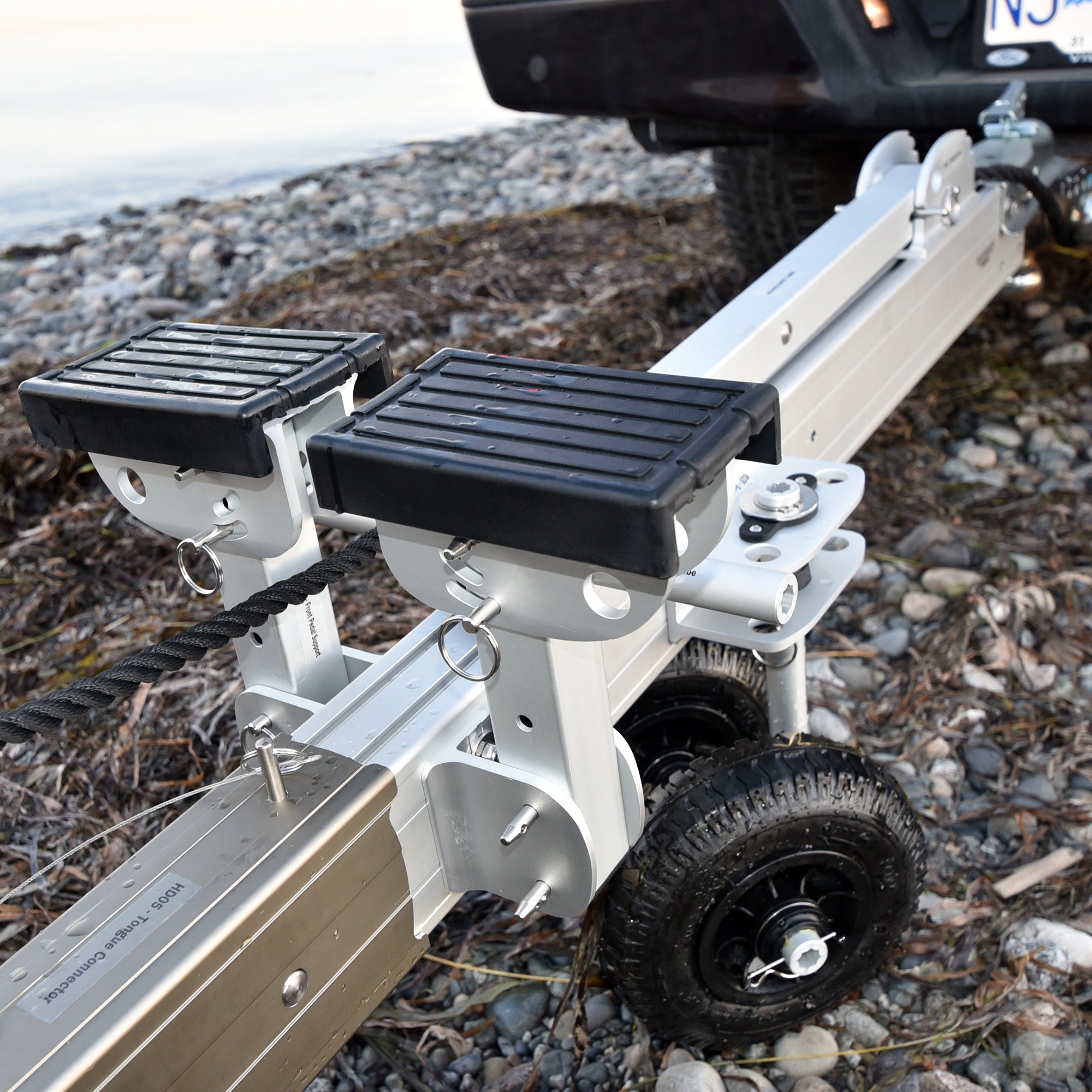 Seamax New Deluxe Aluminum Portable Boat Hand Dolly Set - Heavy Duty ...