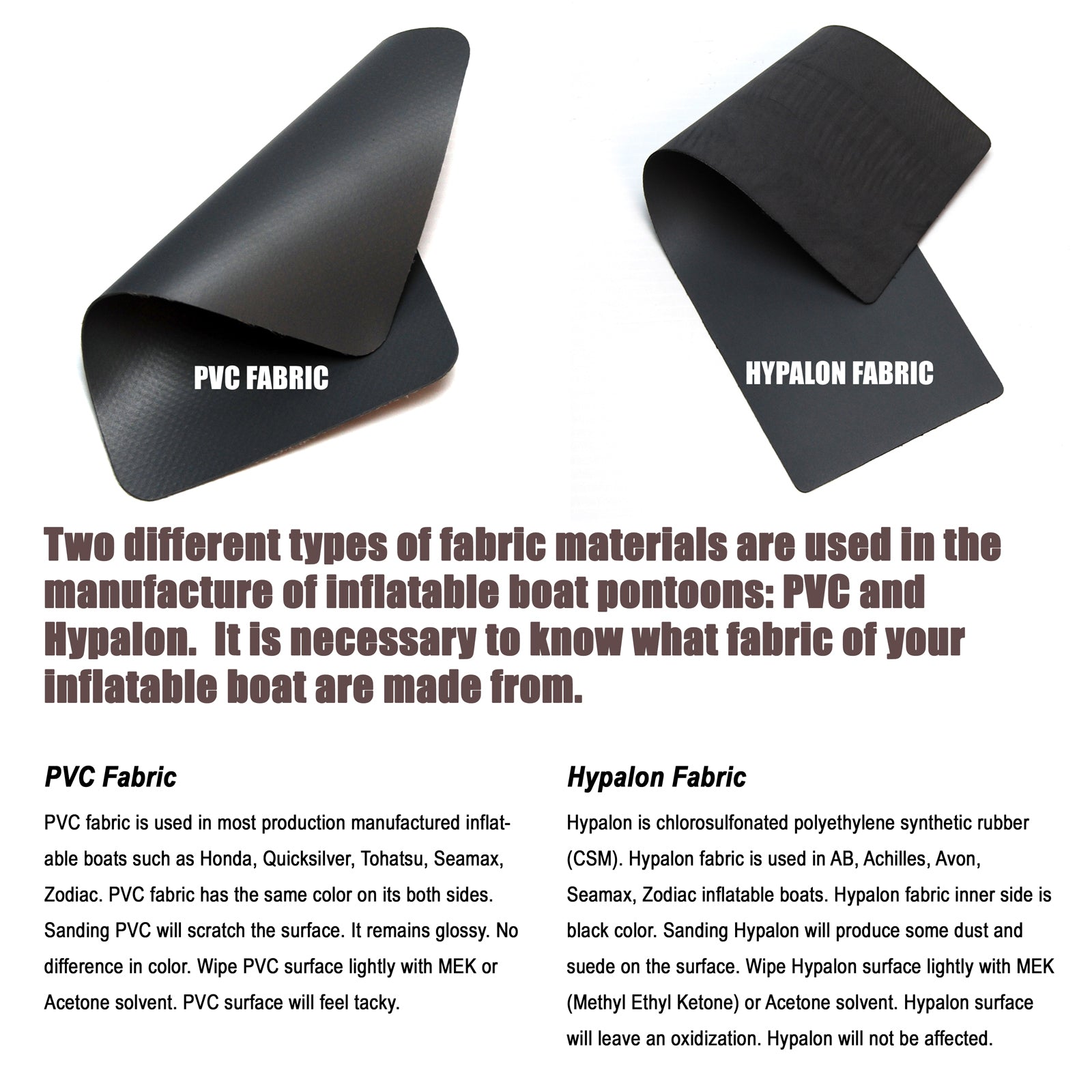 Factory Conditioned 2 Part Glue for PVC or Hypalon Inflatable Boats ...