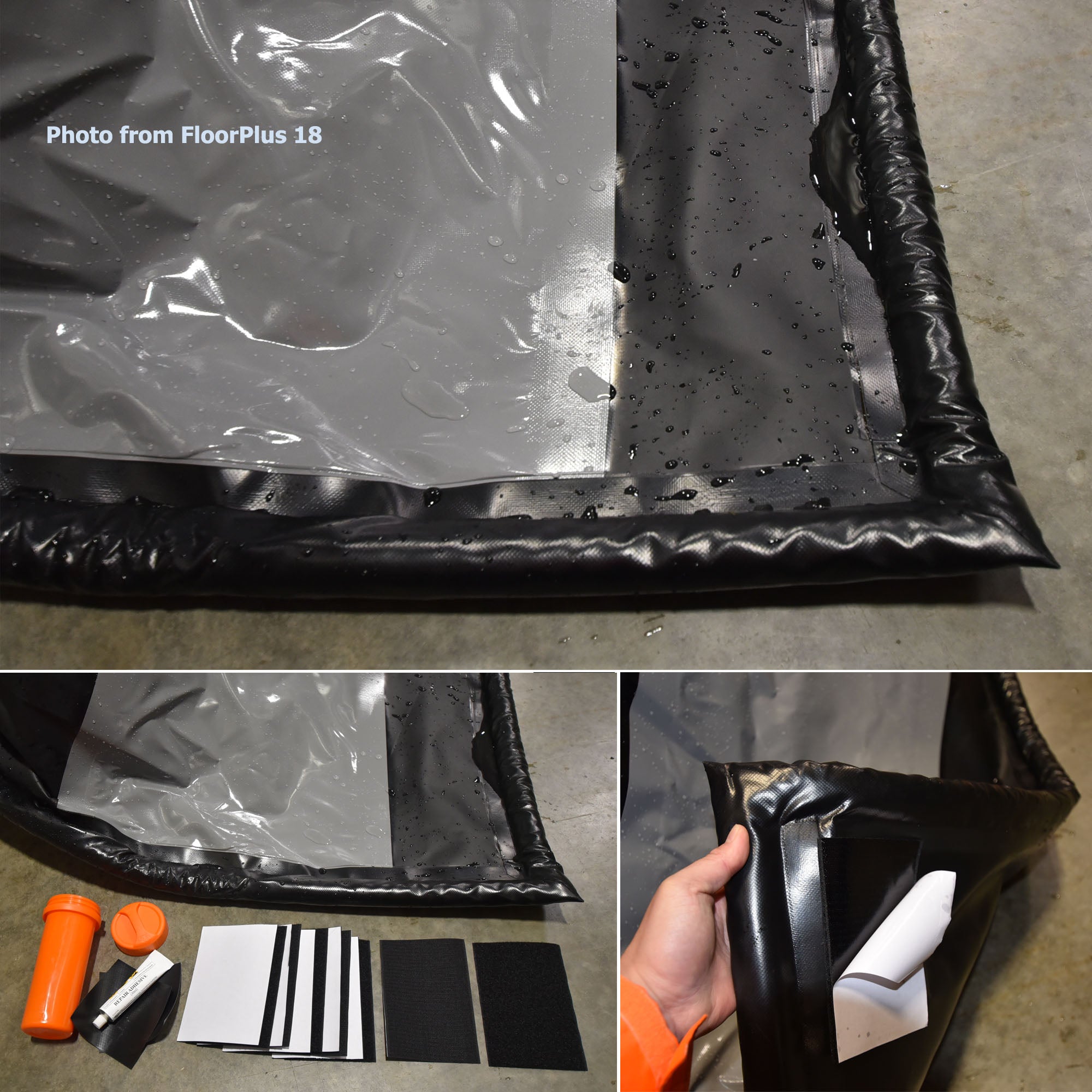 Seamax Floor Saver Plus18 Garage Containment Mat 7.10 x 18ft with Dual ...