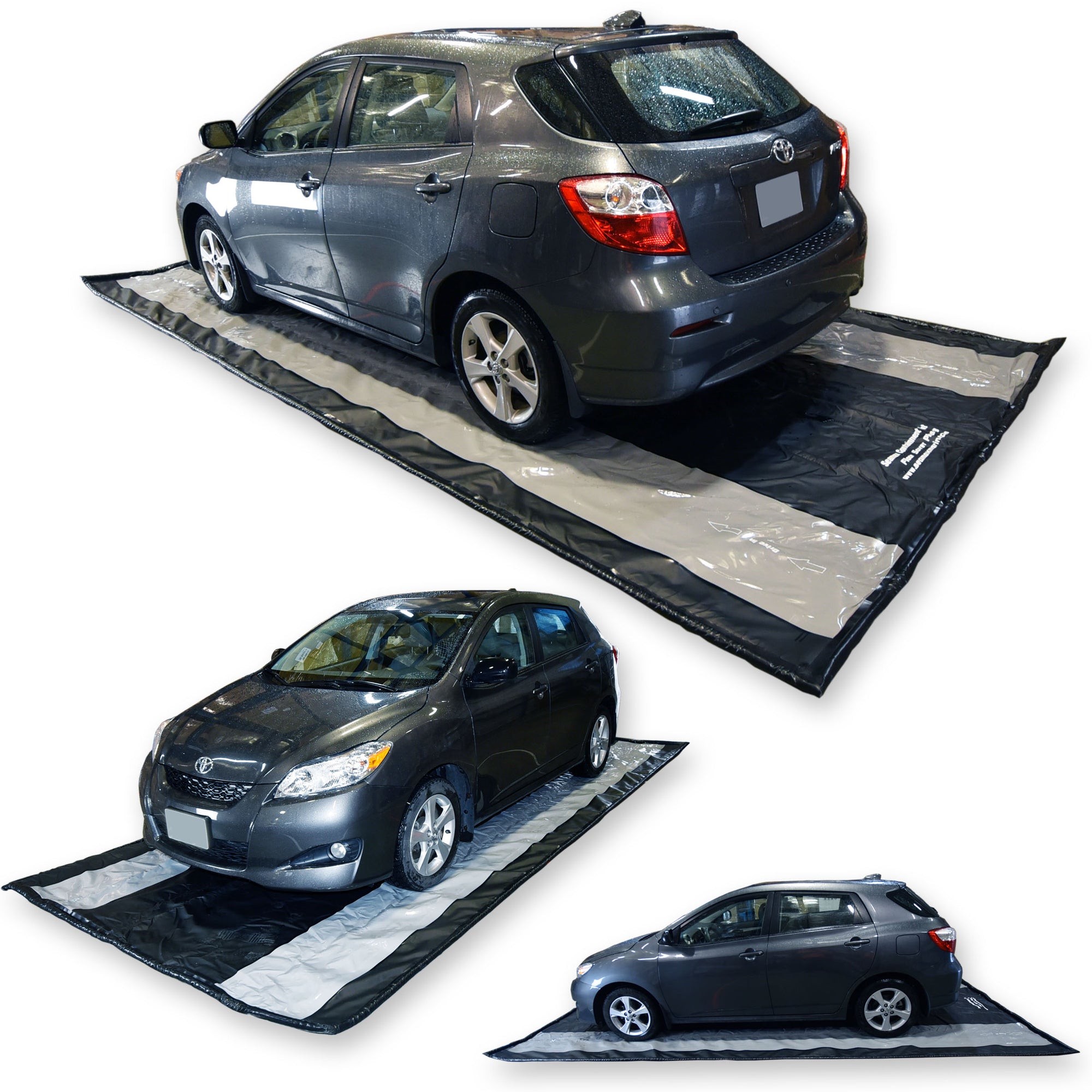 Seamax Floor Saver Plus18 Garage Containment Mat 7.10 x 18ft with Dual ...