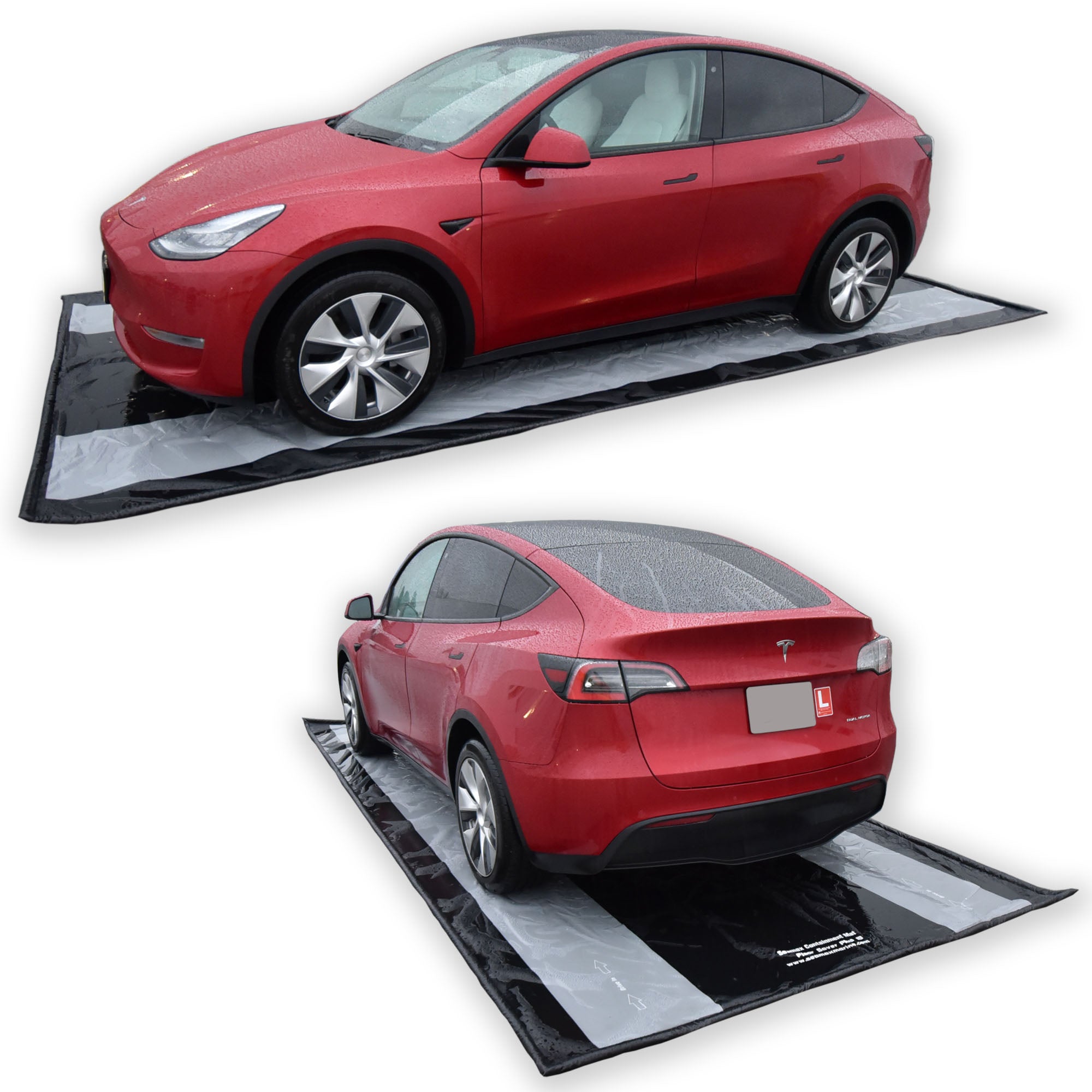 Seamax Floor Saver Plus18 Garage Containment Mat 7.10 x 18ft with Dual ...