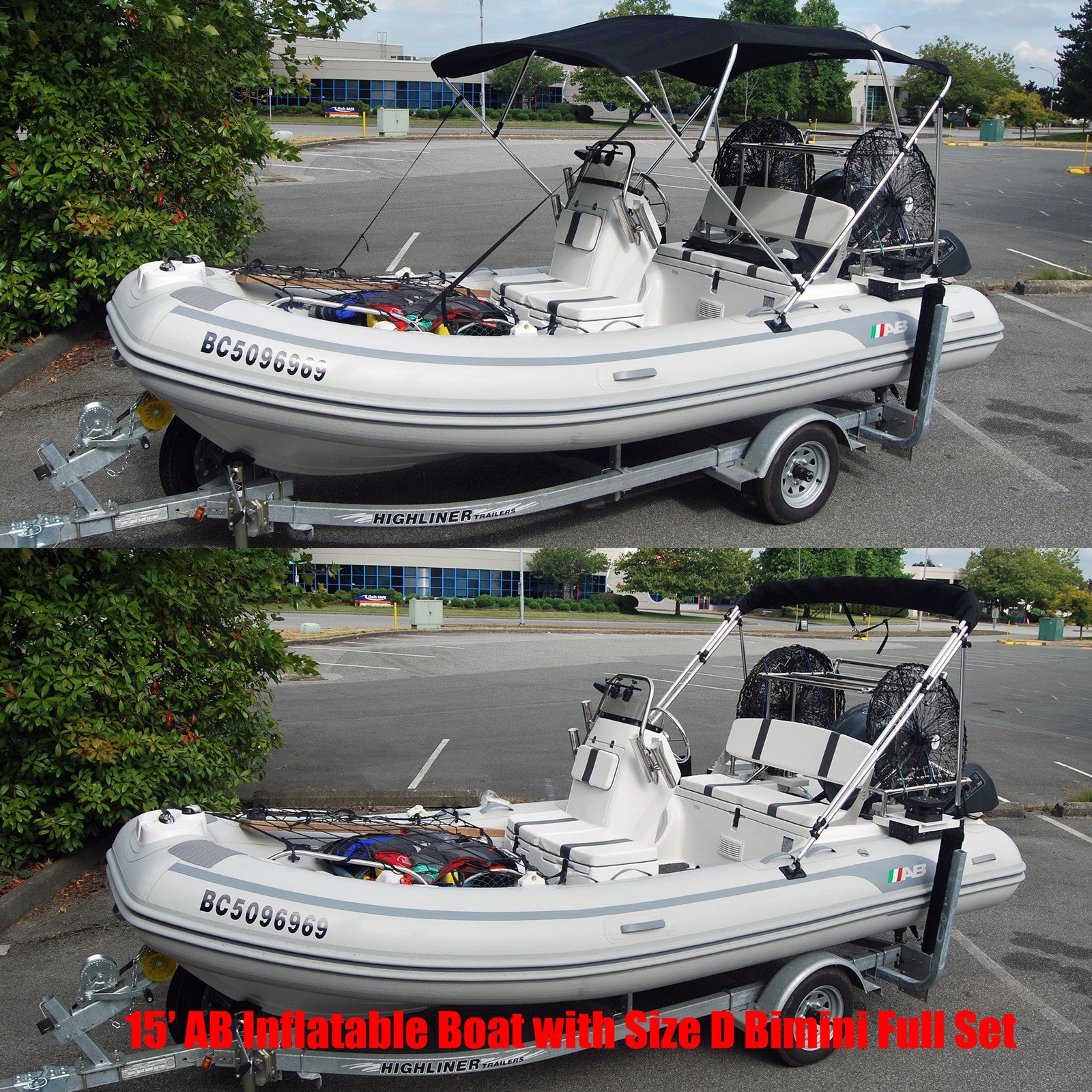 Seamax Bimini Solutions for Inflatable Boat, Fiberglass Boat, Aluminum ...
