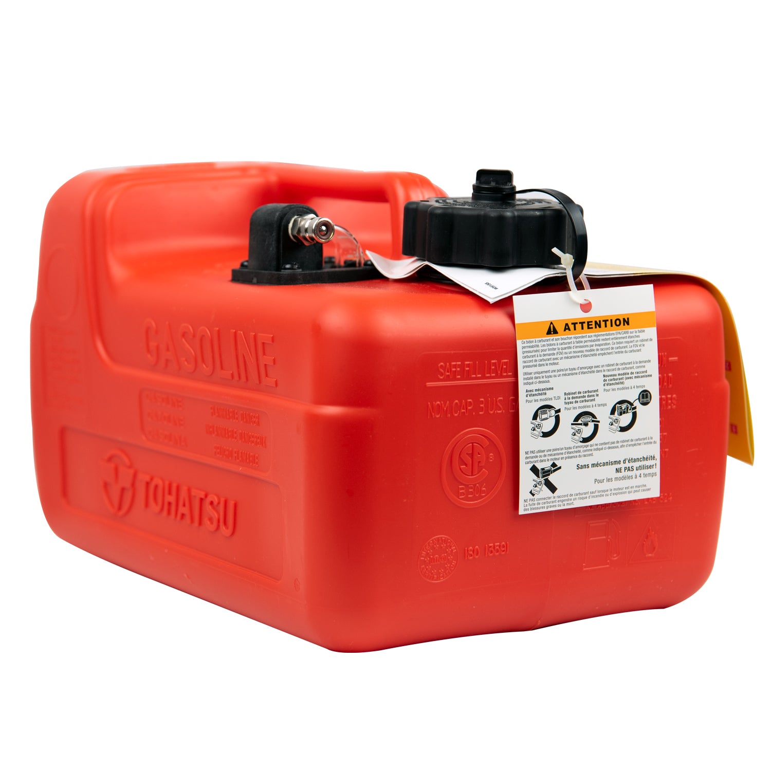 Genuine Tohatsu Nissan Fuel Tank 3.1 US Gallon (12 liter) fuel tank wi ...