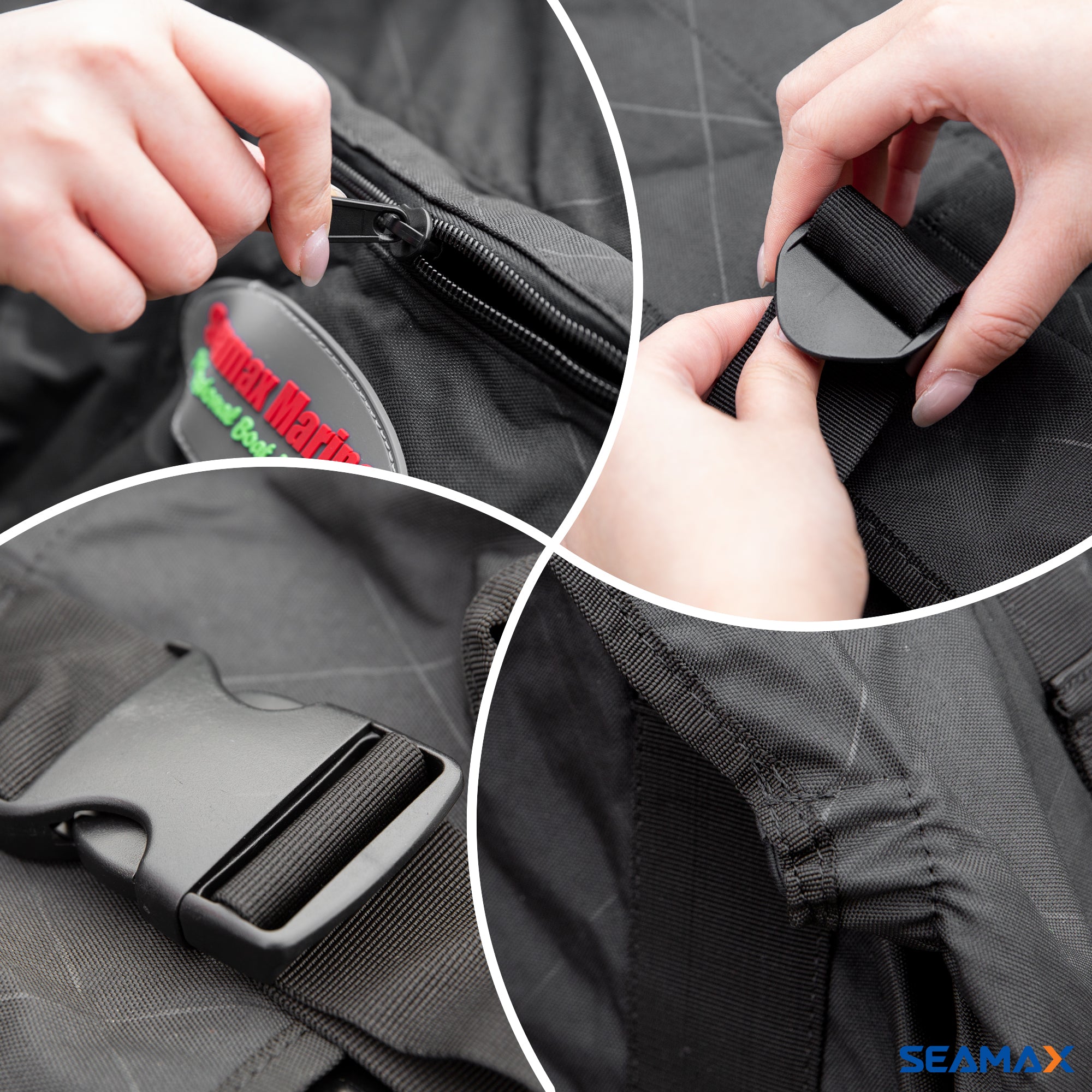 Seamax Universal Foldable Inflatable Boat Hull Storage and Carrying Bag ...