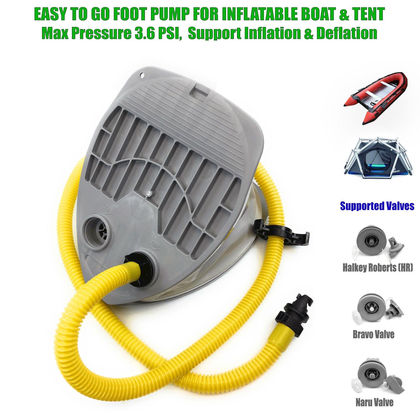 Seamax 7L Foot Pump for Inflatable Boats Max 3.6 PSI - Seamax Marine